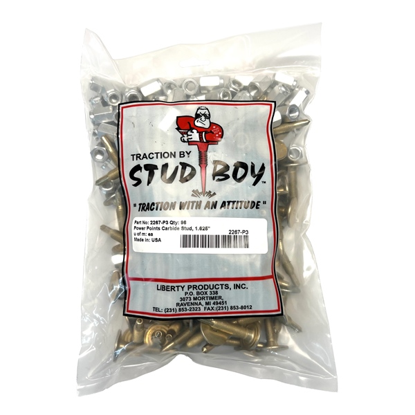 STUD-BOY Power Point Push-Through Snow Stud